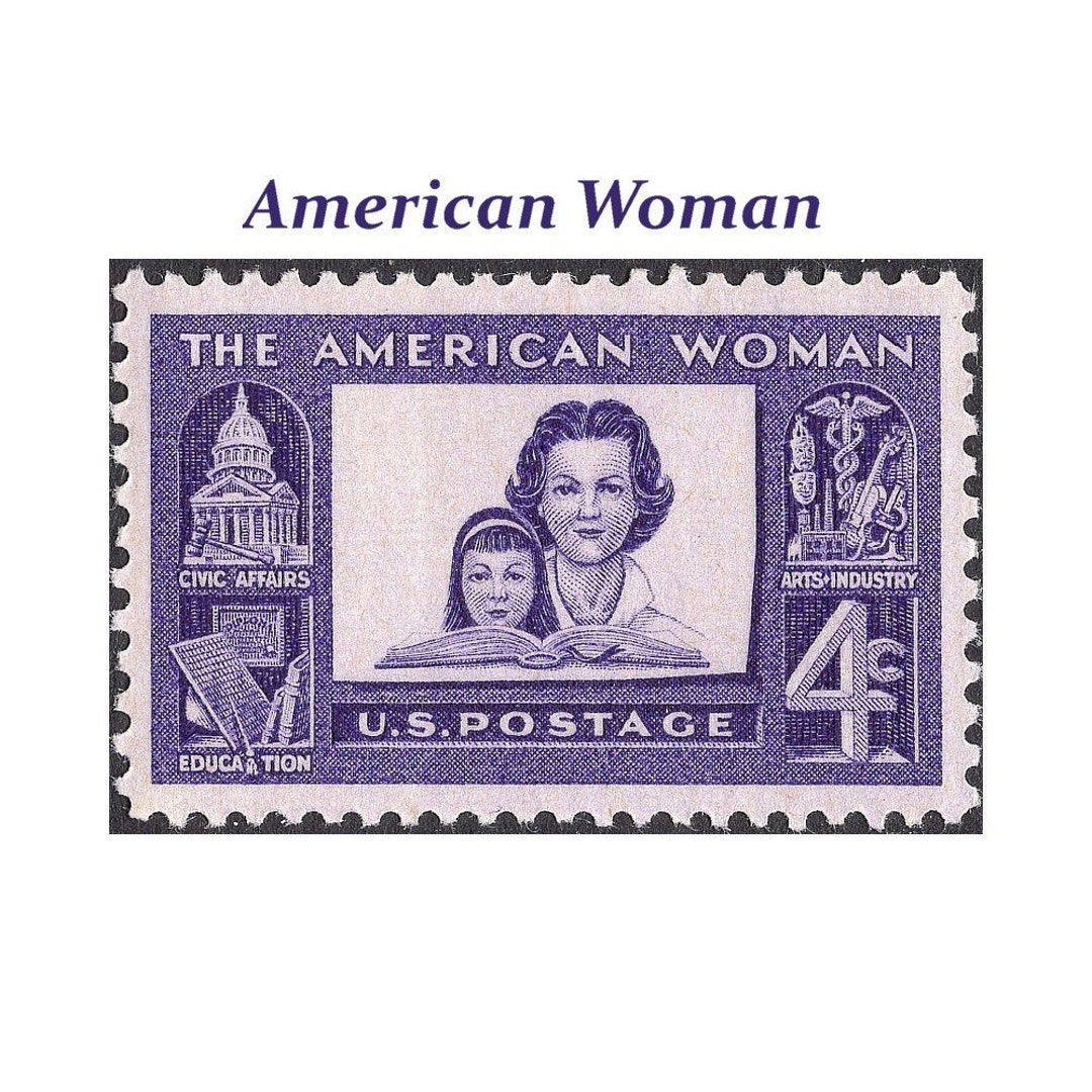 4c American Woman Stamp .. Unused US Postage Stamps .. Pack of 10 Stamp ...