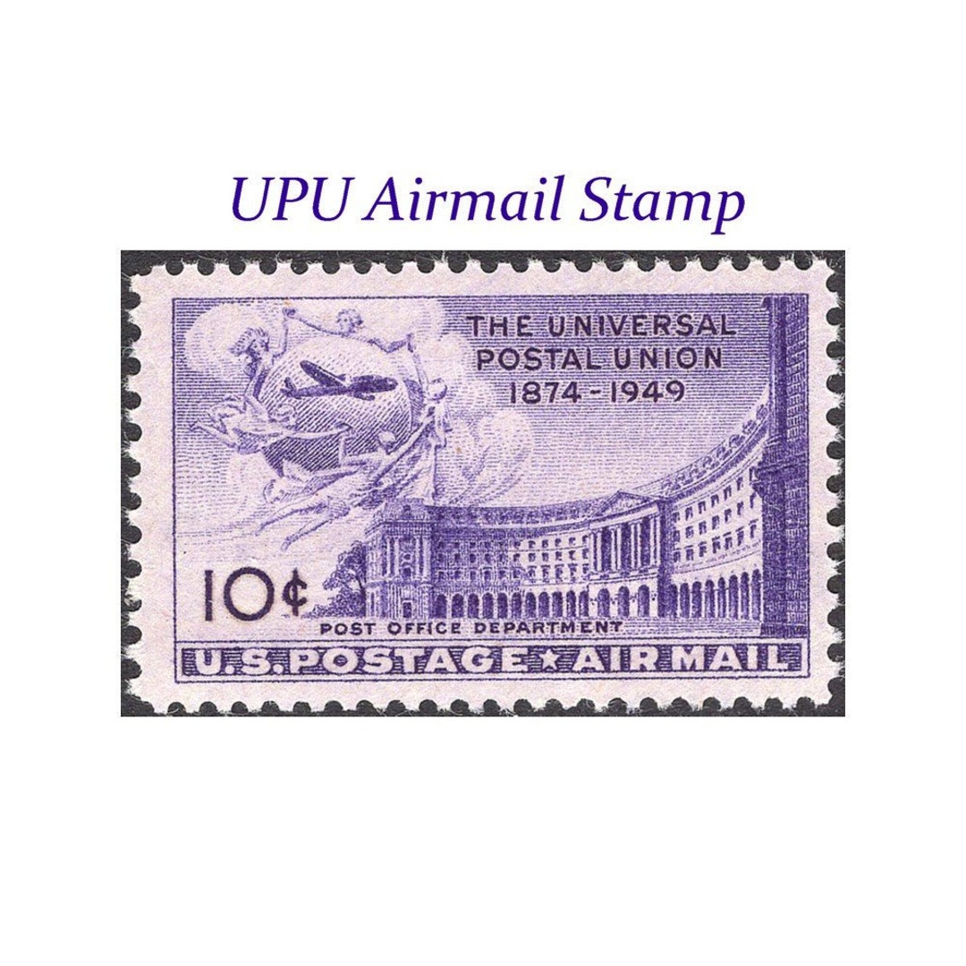 TEN 10c Post Office Department Airmail Stamp .. Pack of 10 Vintage ...
