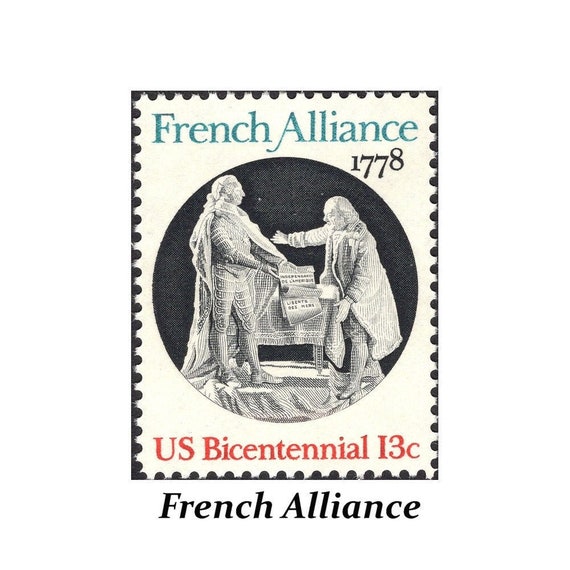 13c French Alliance Stamps Vintage Unused Postage Stamp | Etsy