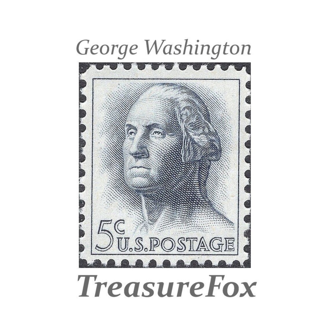 Pack of 10 .. 5c George Washington Stamp .. Vintage Unused US | Etsy
