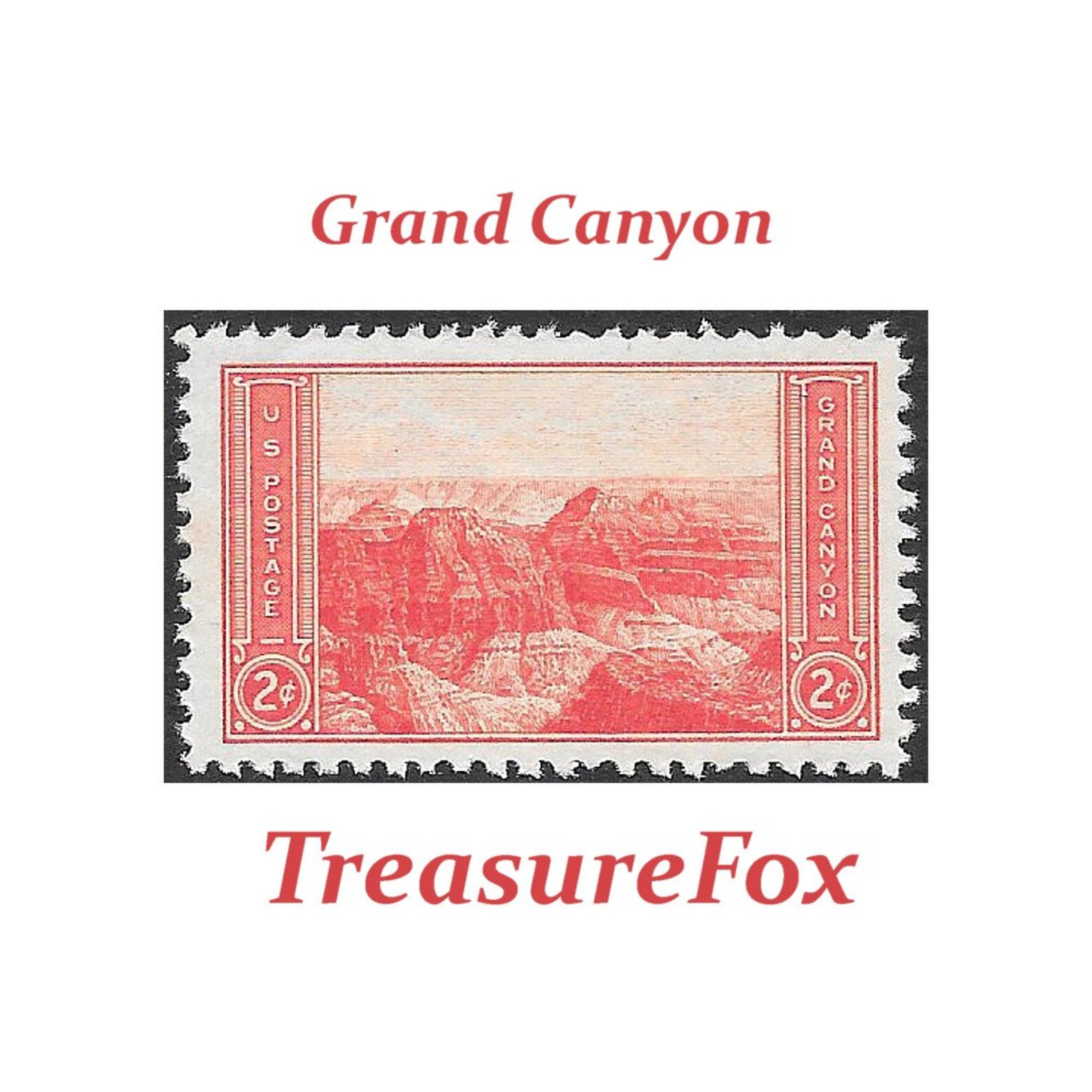 Ten 2c Grand Canyon National Park Stamps .. Vintage Unused US - Etsy