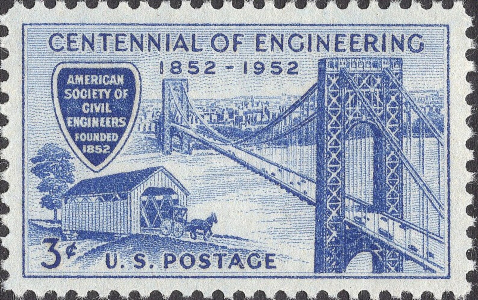 3c Civil Engineering Stamp .. Unused US Postage Stamps .. Pack of 10 ...