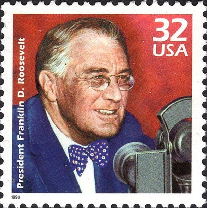 Five 32c Franklin D Roosevelt Stamps .. Unused US Postage | Etsy