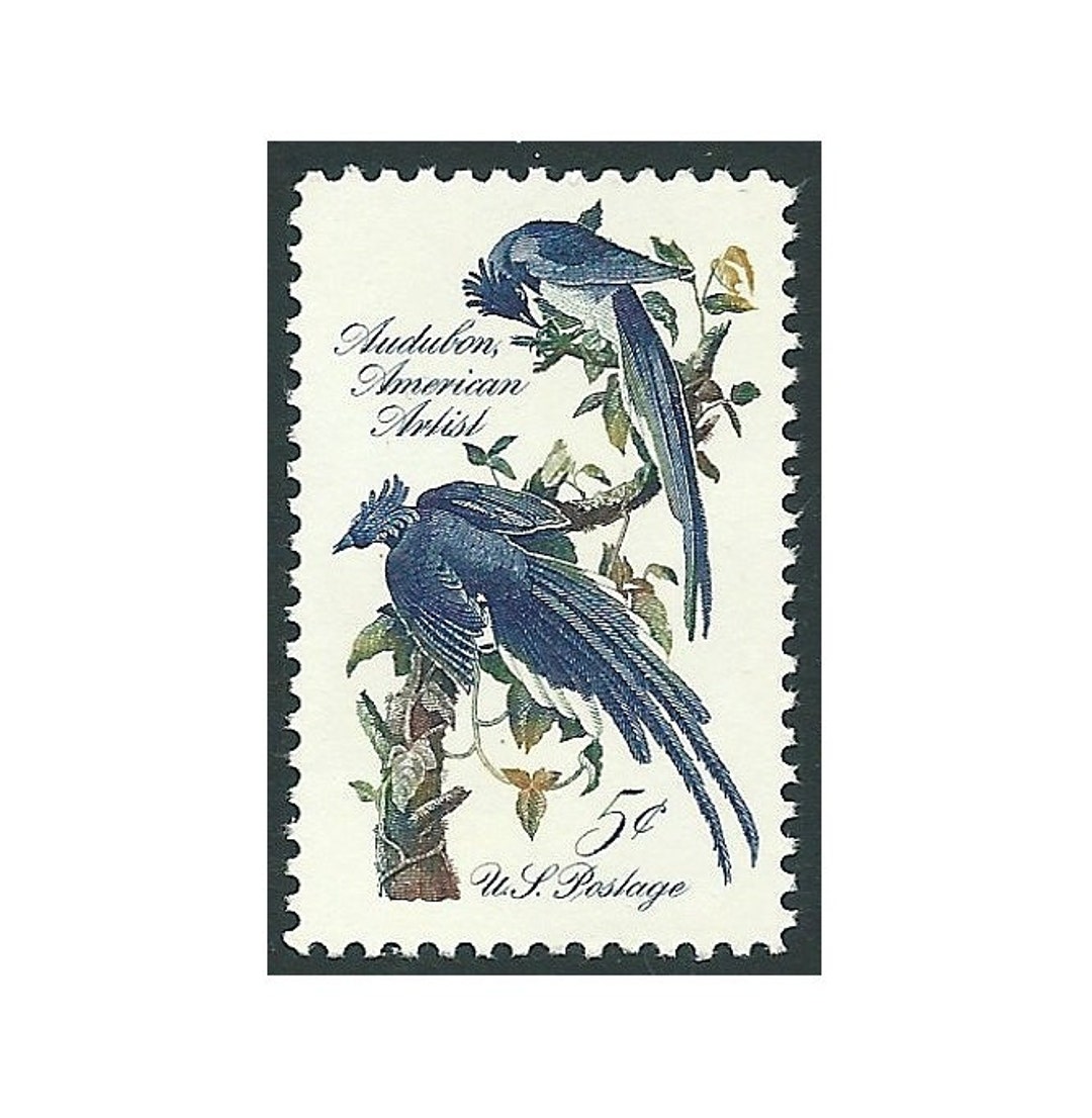 Pack of 20 .. 5c John James Audubon Columbia Jays .. Vintage Unused US ...