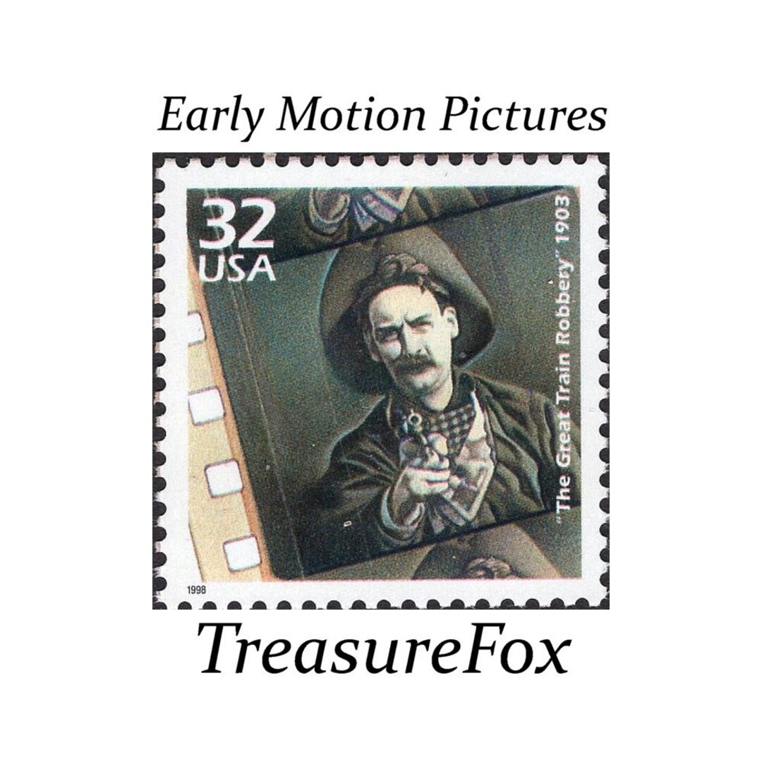 Five 32c Motion Pictures Stamps .. Unused US Postage Stamps | Silent ...