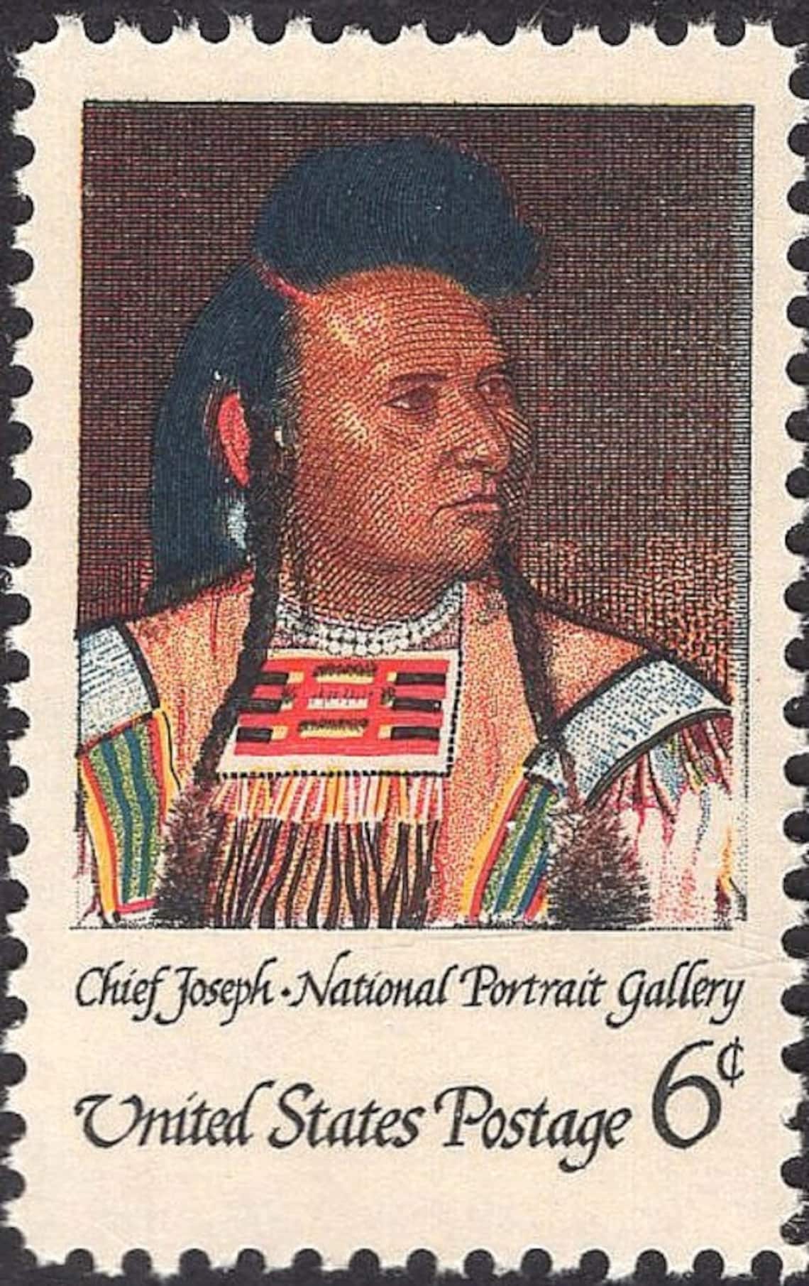 6c Chief Joseph Native American Stamp .. Unused US Postage - Etsy