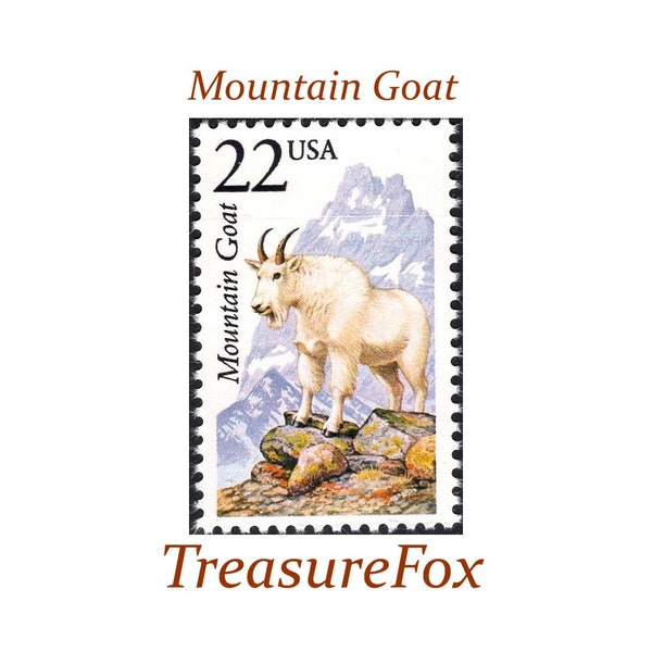 Mountain Goat Stamp - Etsy