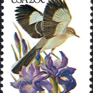 Five 20c TENNESSEE State Bird and Flower Stamps | Vintage Unused US ...