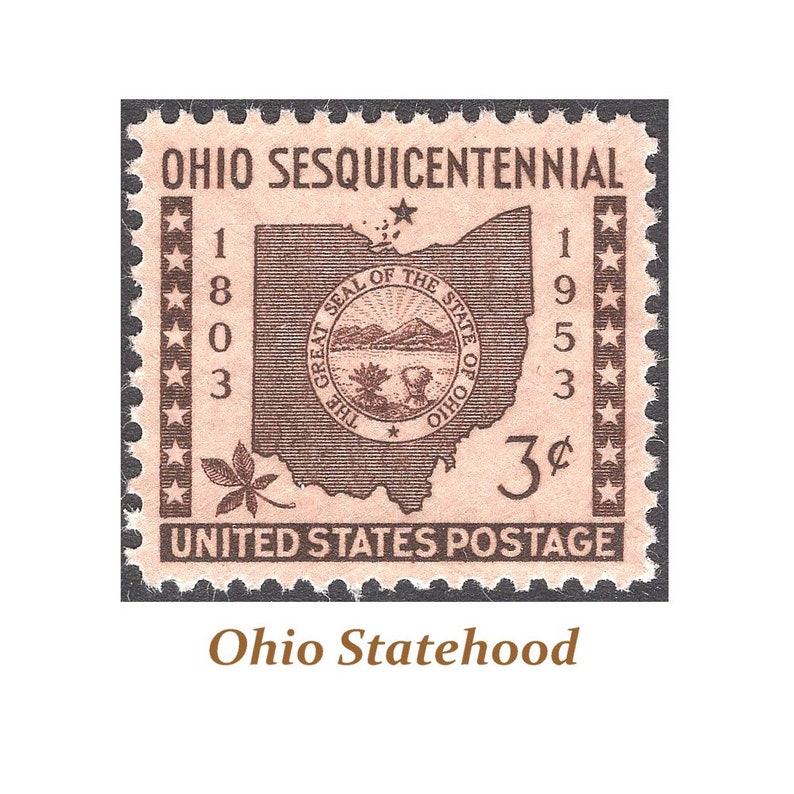 3c Ohio Statehood Stamp .. Unused US Postage Stamps .. Pack of - Etsy