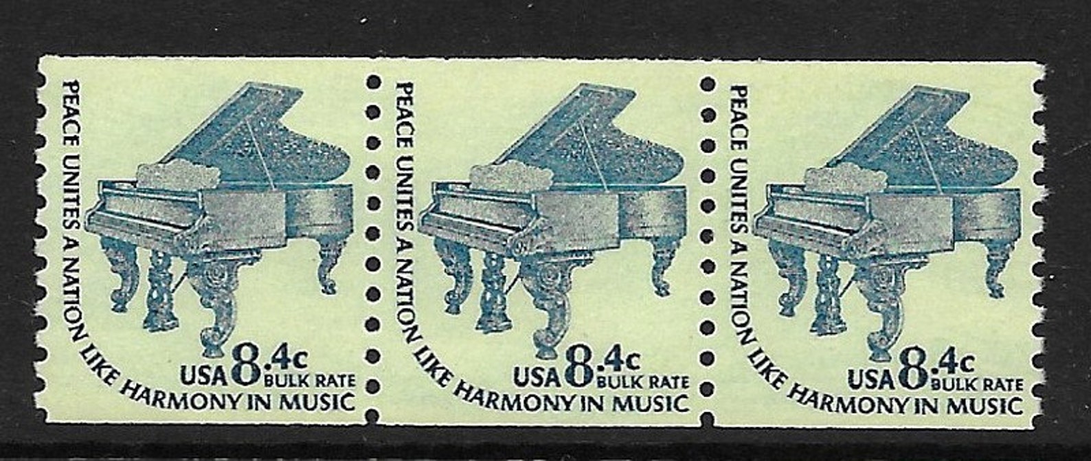 TEN 8.4c STEINWAY Piano Stamps .. Unused US Postage Stamps .. Pack of ...