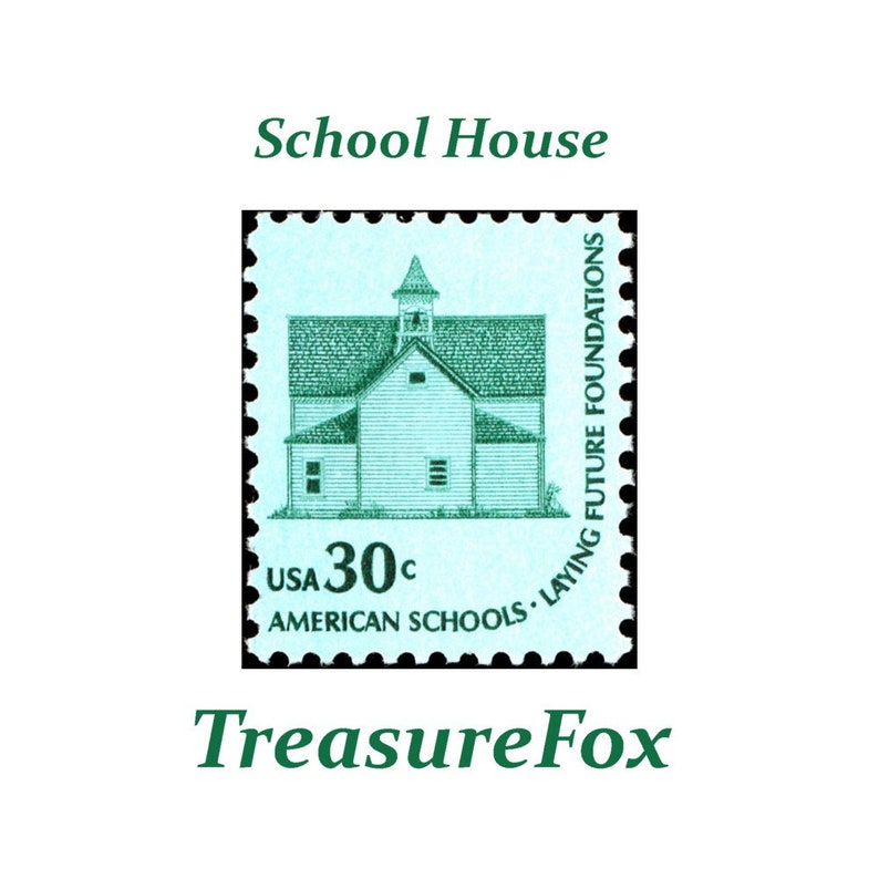 Five 30c American Schools Stamps .. Unused US Postage Stamps .. Pack of ...