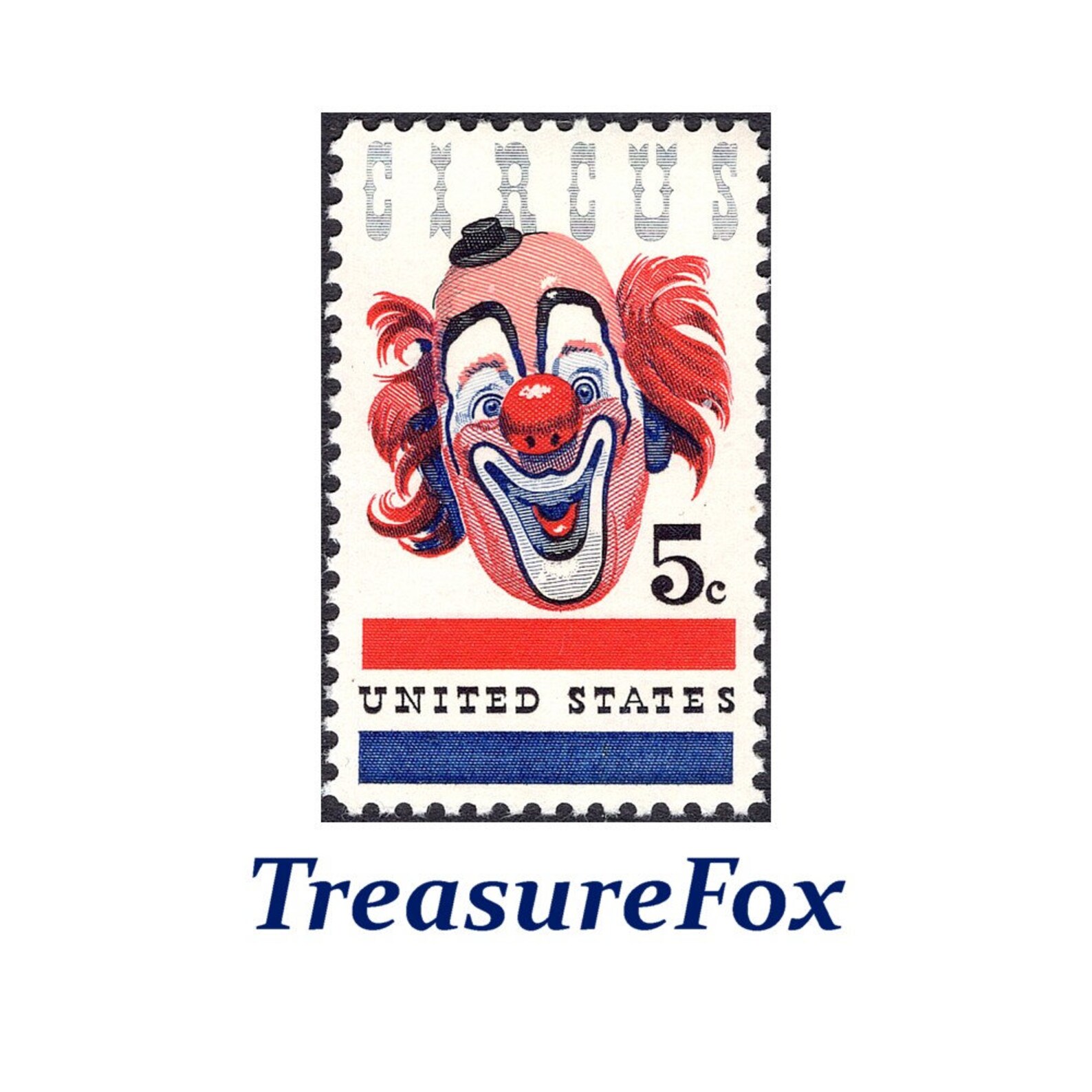 TWENTY 5c American Circus Stamps .. Vintage Unused Postage | Etsy