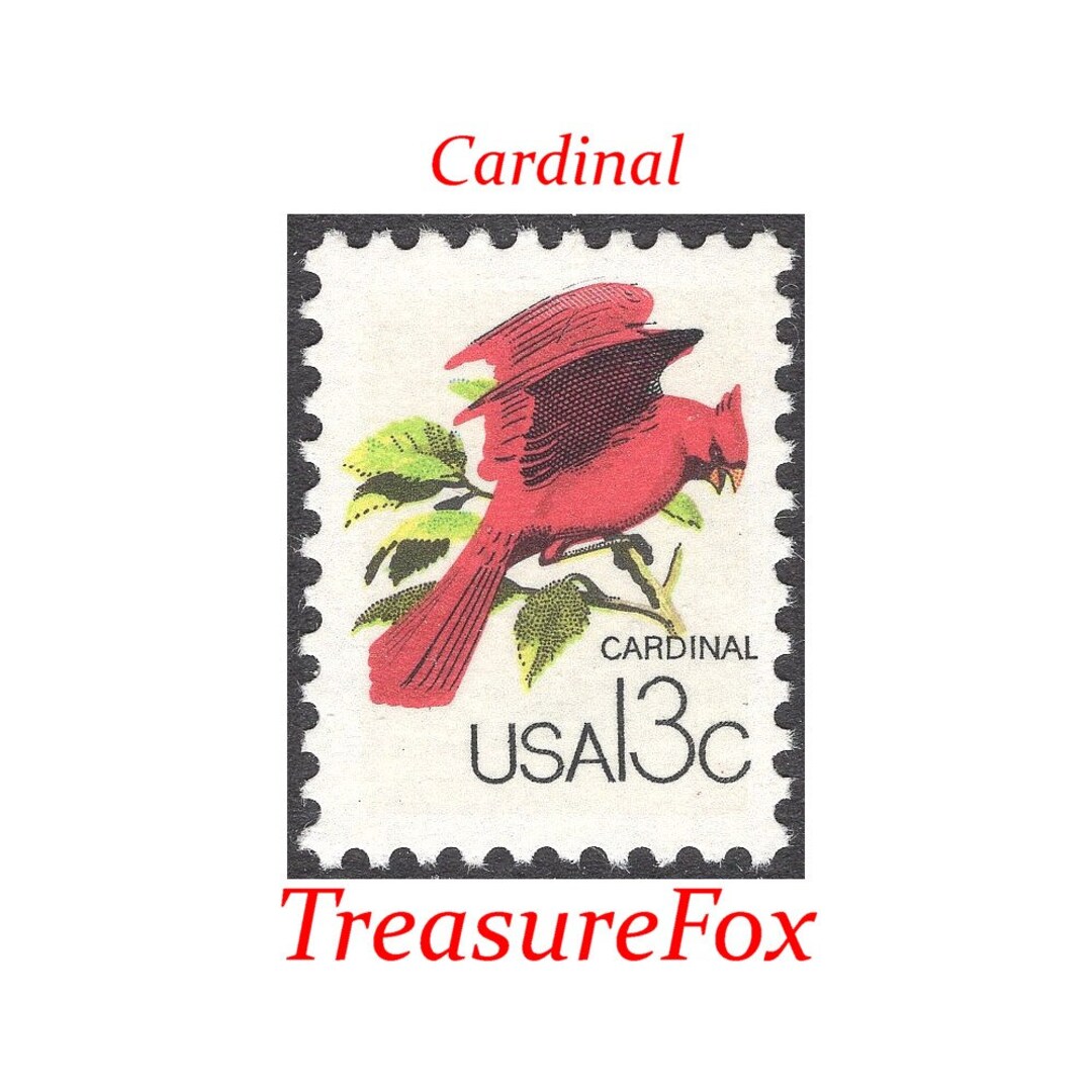 TWENTY 13c Cardinal Stamp | Unused US Postage Stamps | Pack of 20 ...