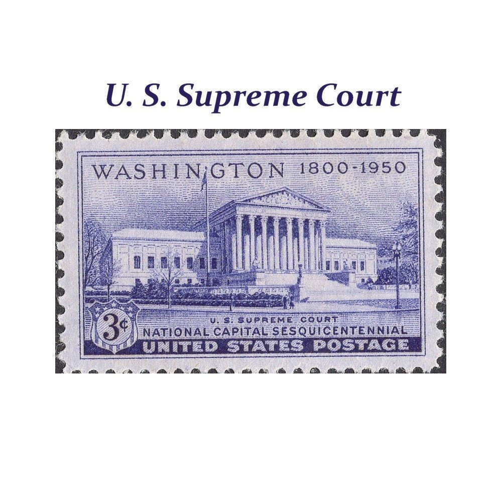 3c U.S. Supreme Court Building stamp .. Unused US Postage | Etsy