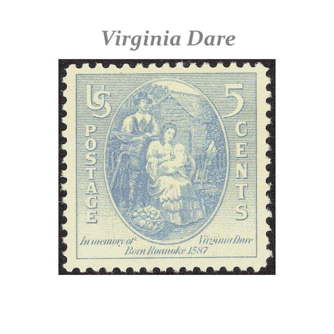 TEN 5c Virginia Dare Stamps .. Unused US Postage Stamps .. Pack of 10 ...