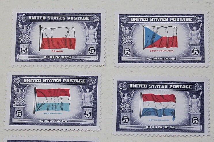 Vintage Unused US Postage Stamps .. OVERRUN NATIONS Flags Set - Etsy