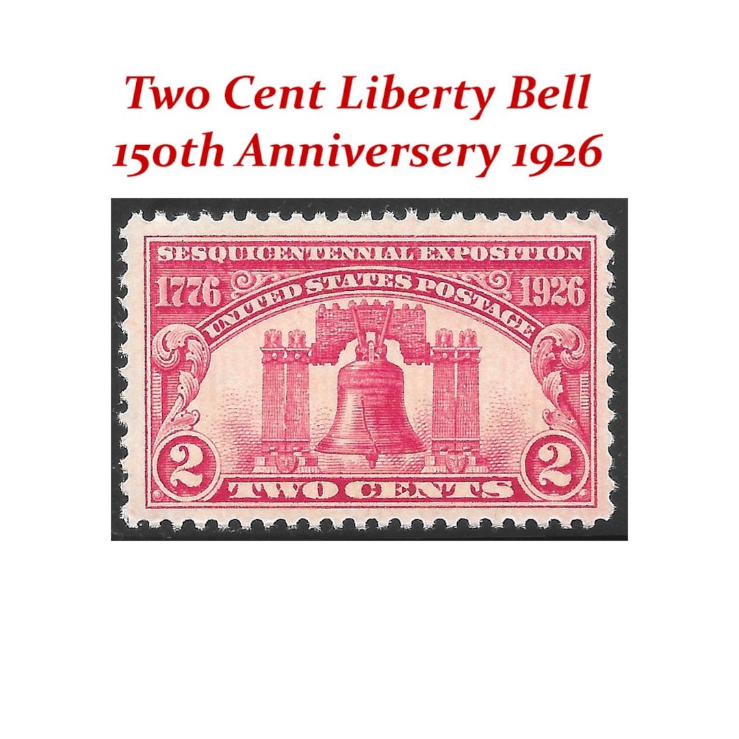 ONE 2c 150th Anniversary Liberty Bell Stamp of 1926 | Vintage Unused US ...