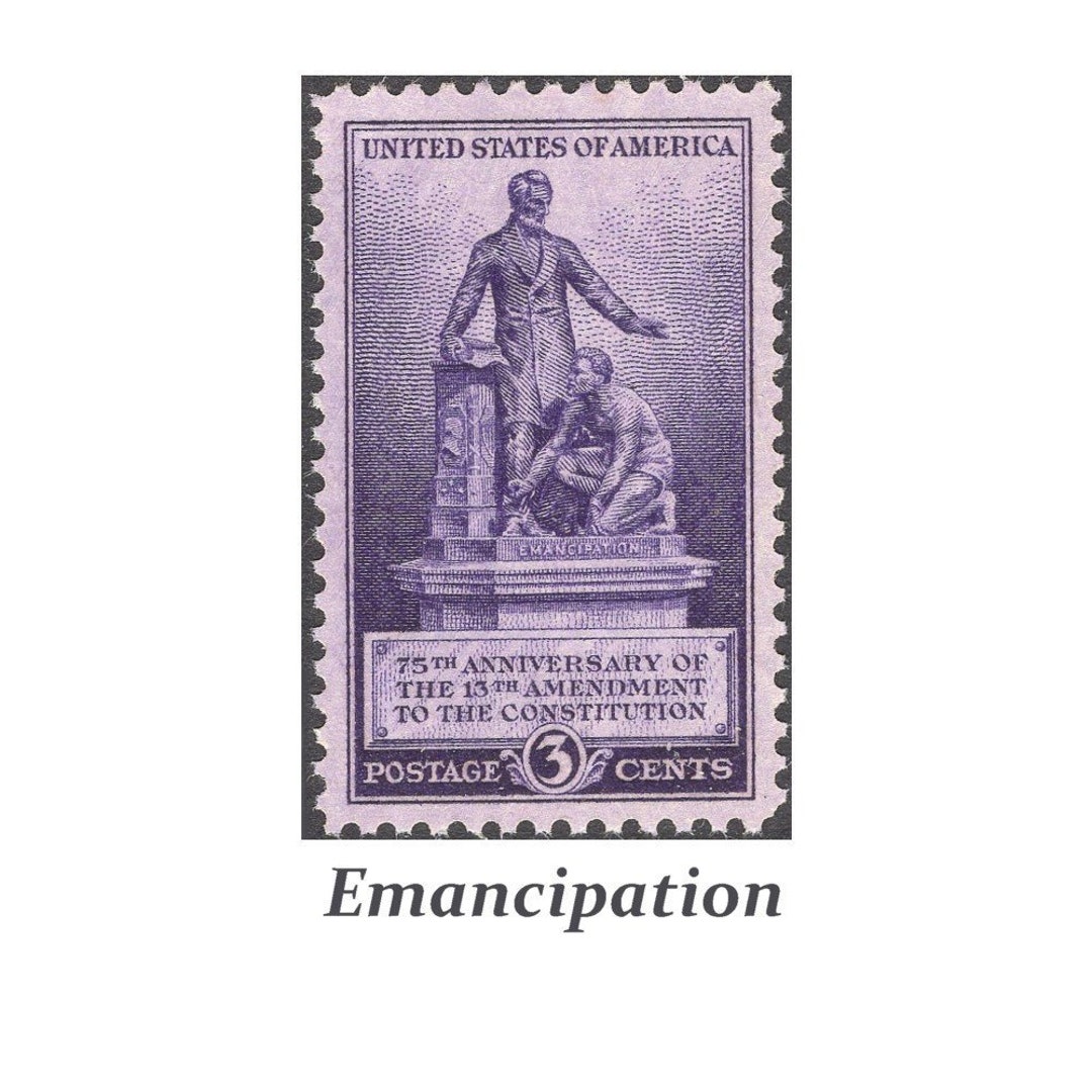 3c Lincoln Emancipation Statue Stamp .. Unused US Postage Stamps ...