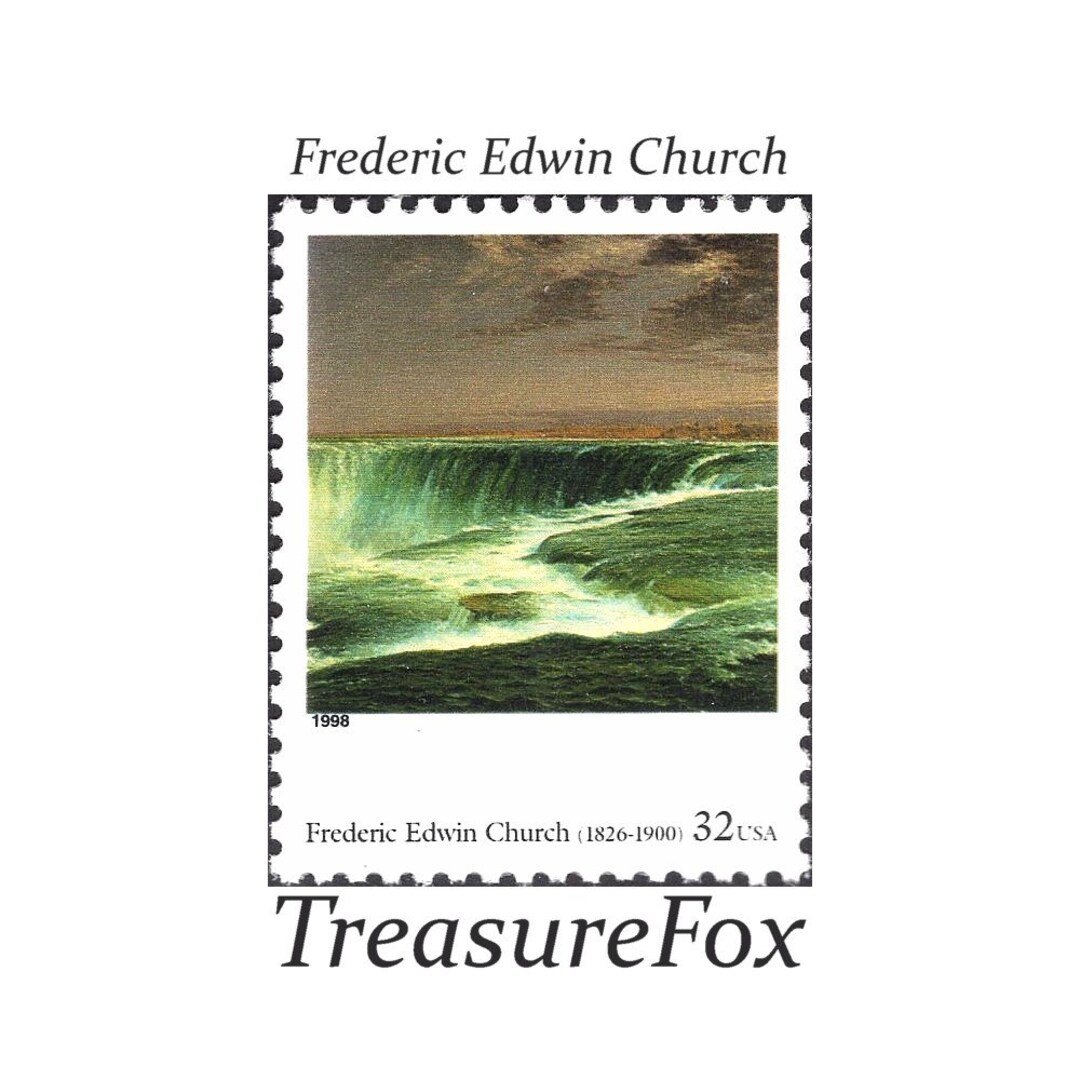 FIVE 32c Frederic Church Painting Stamp | Vintage Unused US Postage ...