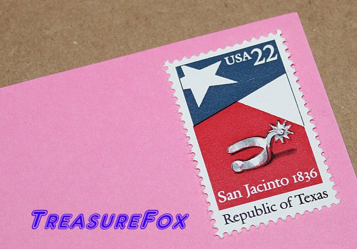 Vintage Unused US Postage Stamp 22c Republic of TEXAS Stamp of - Etsy