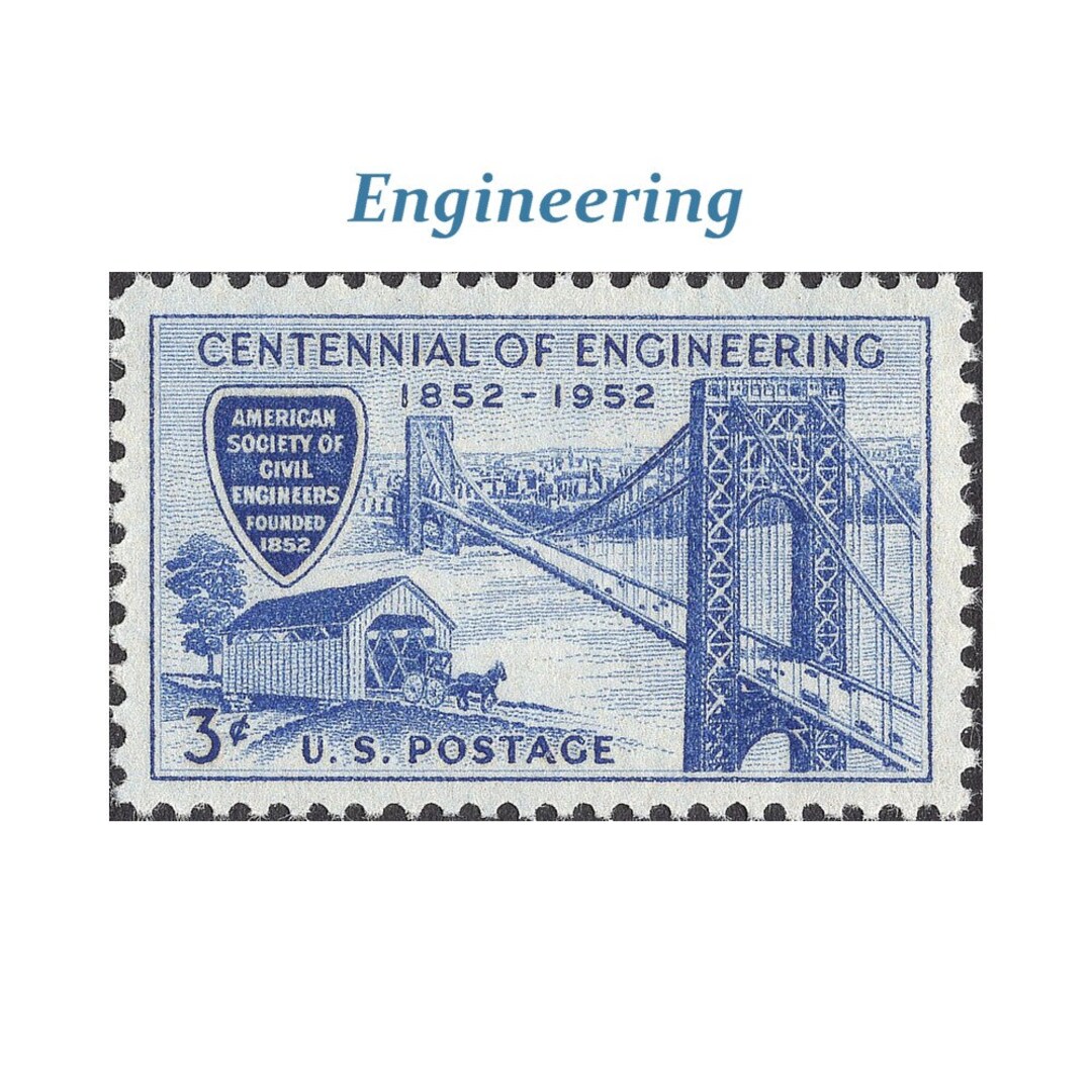 3c Civil Engineering Stamp .. Unused US Postage Stamps .. Pack of 10 ...