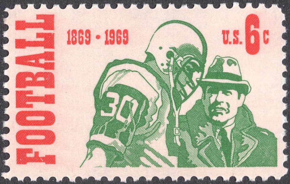 TWENTY 6c College Football Stamps .. Vintage Unused US Postage Stamps ...