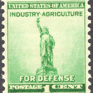 1c Statue of Liberty Stamp .. Unused US Postage Stamps .. Pack of 10 ...