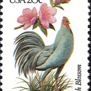 Five 20c DELAWARE State Bird and Flower Stamps | Vintage Unused US ...