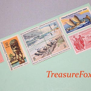 Aloha HAWAII Too .. Unused Vintage US Postage Stamps | Mail 10 Letters ...