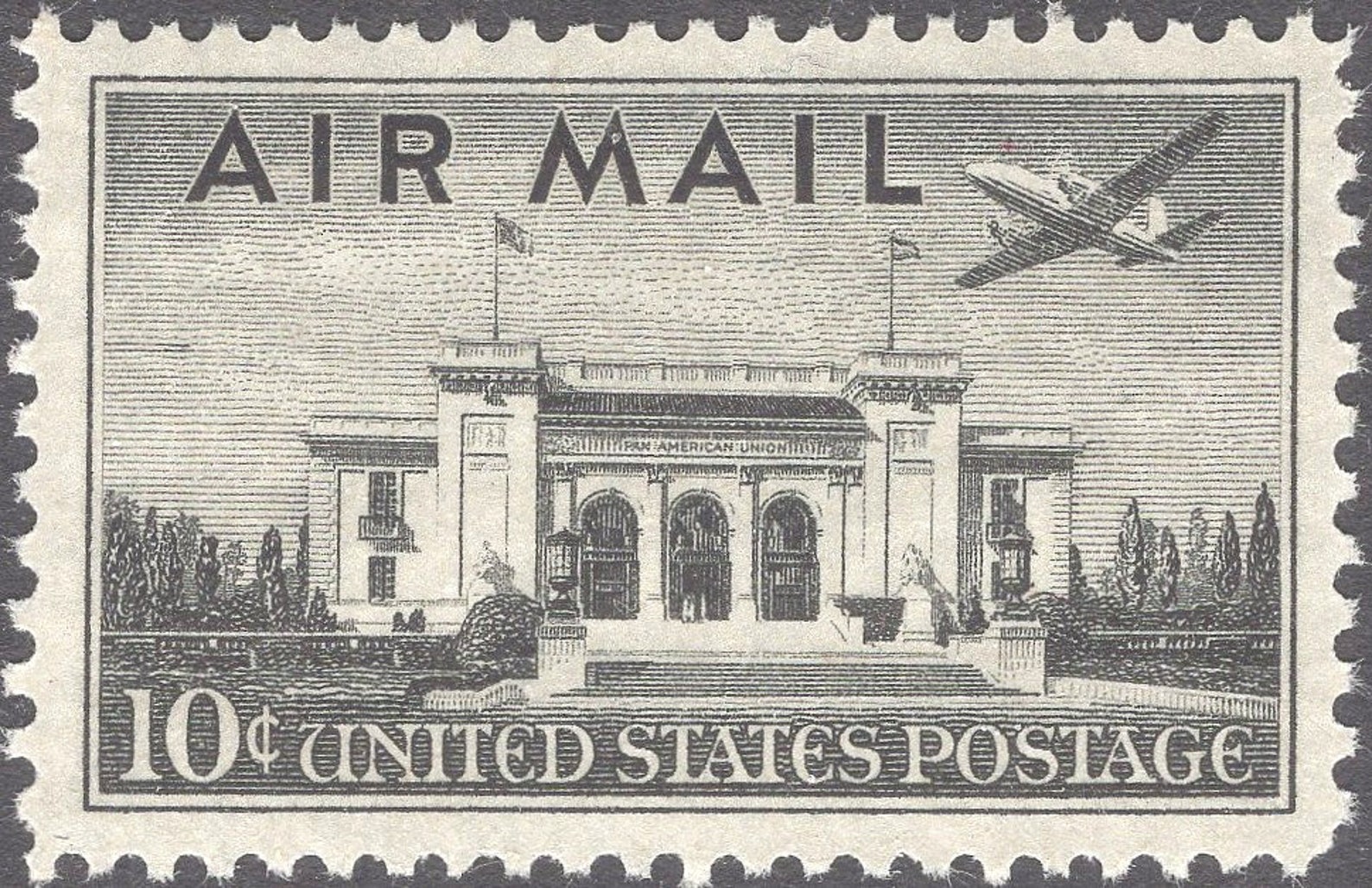 TEN 10c Pan-american Building Airmail Stamp .. Pack of 10 - Etsy