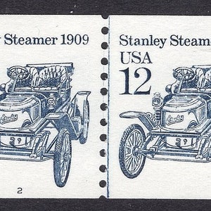 TEN 12c Stanley Steamer Stamps .. Transportation Series .. Unused US ...