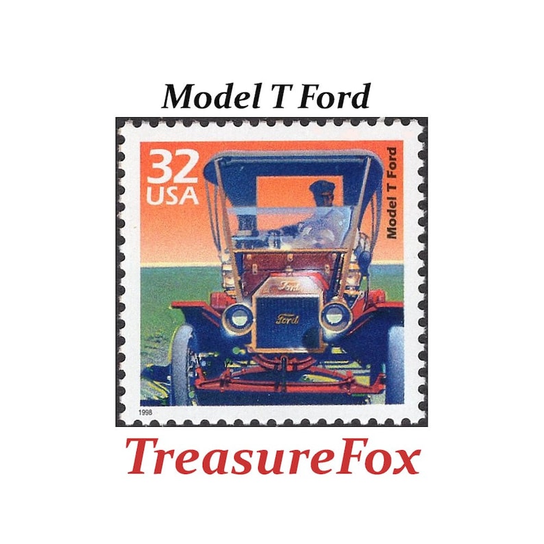 Five 32c Model T Ford Stamps .. Unused US Postage Stamps .. - Etsy