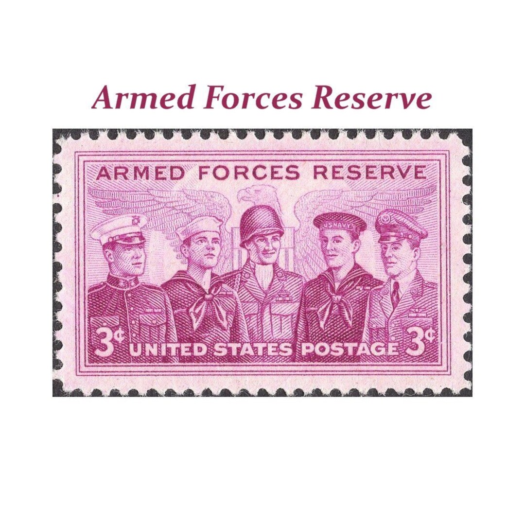 3c Armed Forces Reserve Stamp .. Unused US Postage Stamps .. Pack of 10 ...