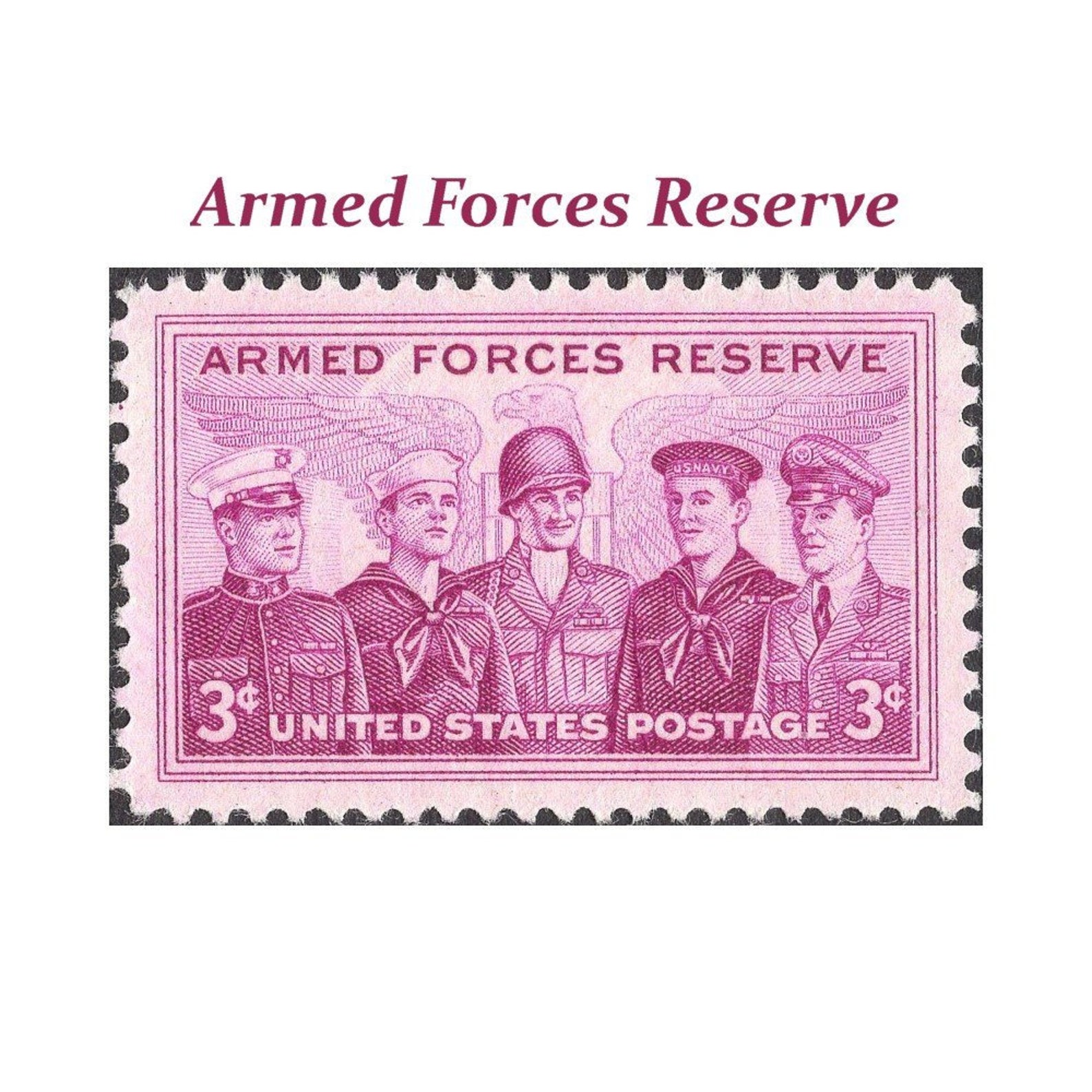 3c Armed Forces Reserve Stamp .. Unused US Postage Stamps .. | Etsy