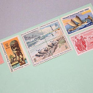 Aloha HAWAII Too .. Unused Vintage US Postage Stamps | Mail 10 Letters ...