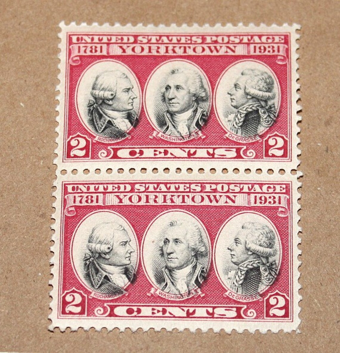 Vintage Unused US Postage Stamp .. 2c YORKTOWN Stamp of 1931.. - Etsy
