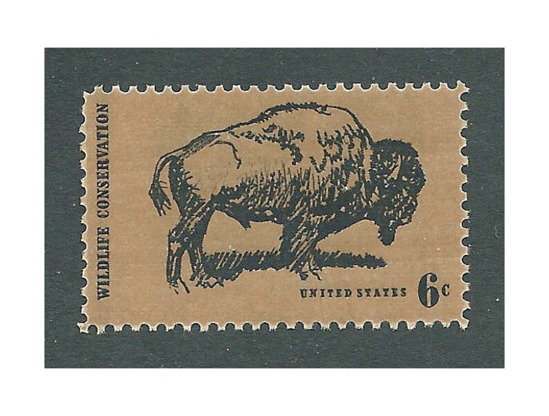 6c American Buffalo Stamp .. Pack of 20 Unused Postage Stamps ...