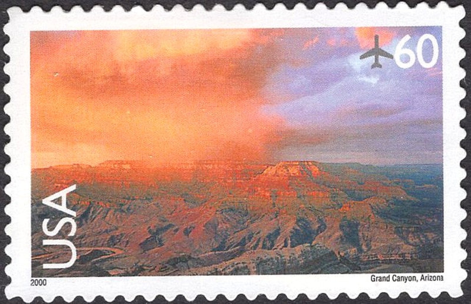 FIVE 60c Grand Canyon Stamp | Vintage Unused Postage Stamps | National ...