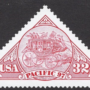 EIGHT (8) 32c Pacific Stagecoach and Ship Stamps .. Unused US Postage ...