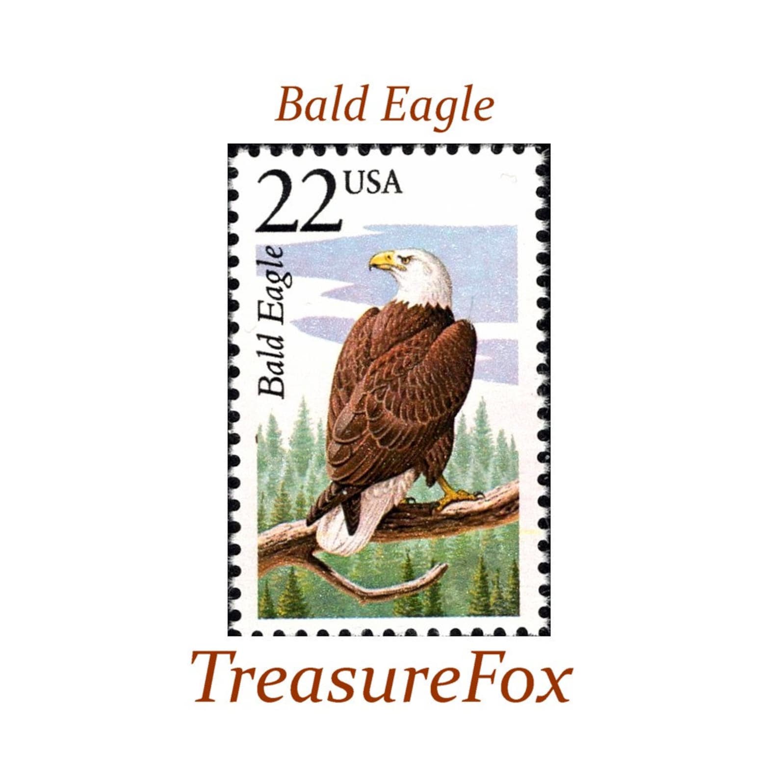 Five 22c Bald Eagle Stamp Unused US Postage Stamps Pack of | Etsy Five 22c Bald Eagle Stamp Unused US Postage Stamps Pack of | Etsy