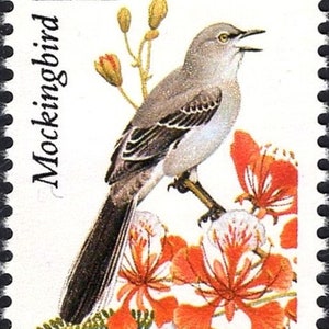 Five 22c Mockingbird Stamp | Unused US Postage Stamps | Pack of 5 ...