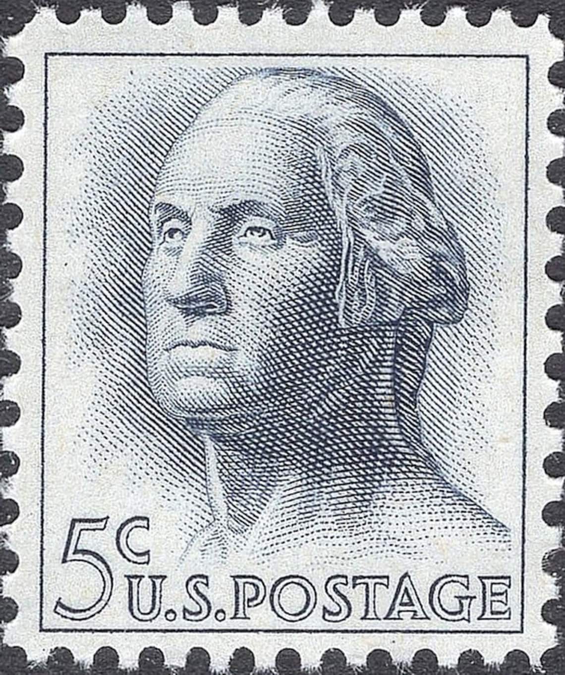Pack of 10 .. 5c George Washington Stamp .. Vintage Unused US - Etsy