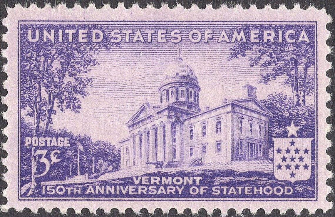3c Vermont Statehood Stamp .. Unused US Postage Stamps .. Pack - Etsy