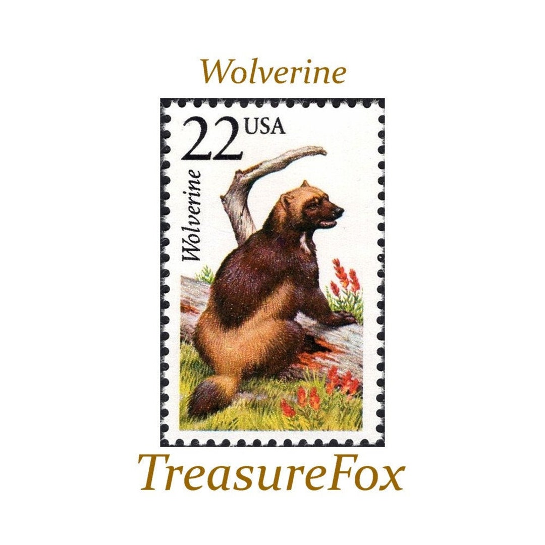 Five 22c Wolverine Stamp Unused US Postage Stamps Pack of 5 Stamps ... Five 22c Wolverine Stamp Unused US Postage Stamps Pack of 5 Stamps ...