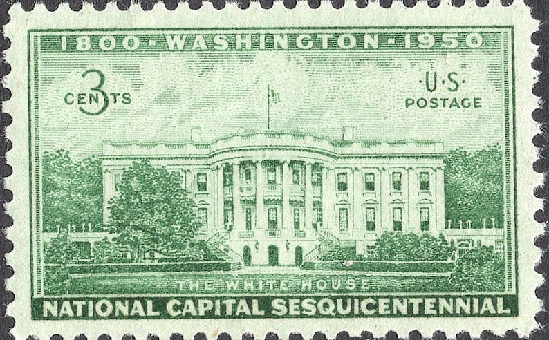 3c The White House stamp .. Unused US Postage Stamps .. Pack | Etsy