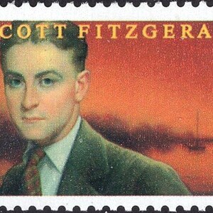 Pack of 5 Stamps .. 23c F. Scott Fitzgerald .. Vintage Unused US ...