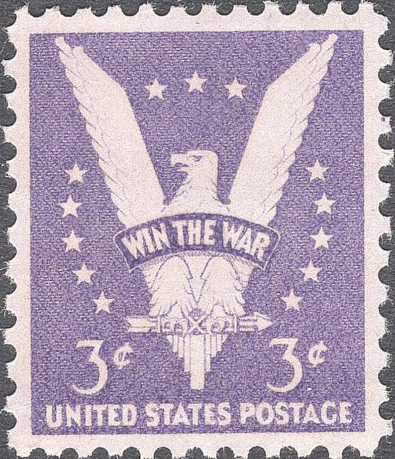 3c Win the War Eagle Stamp .. Vintage Unused US Postage Stamp - Etsy