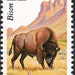 Five 22c Bison Stamp .. Unused US Postage Stamps .. Pack of 5 Stamps ...