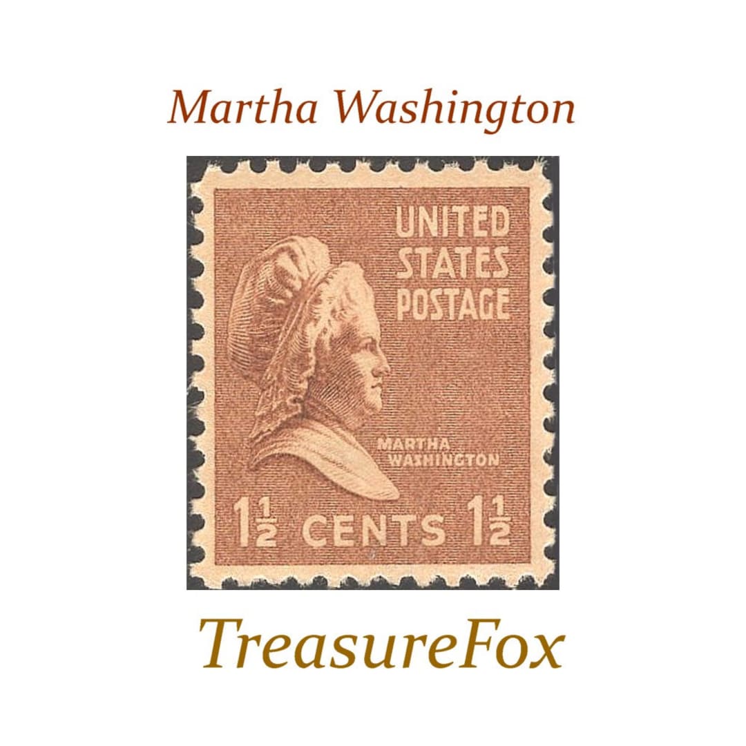 Ten 1 1/2 Cent Martha Washington Issue of 1938 .. Vintage Unused US ...