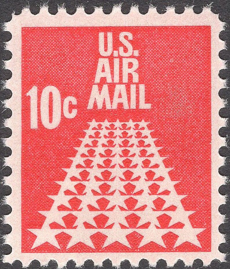I LOVE RED .. Vintage Unused US Postage Stamps .. Mail 10 - Etsy